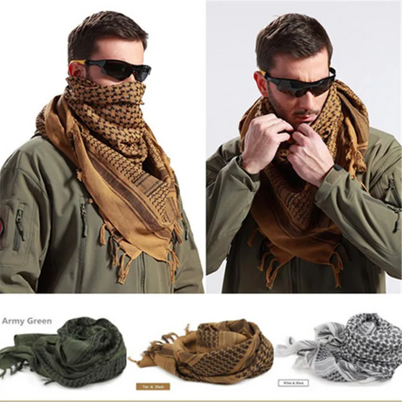 Fashion-Mens-Lightweight-Square-Outdoor-Unisex-Shawl-Military-Arab ...
