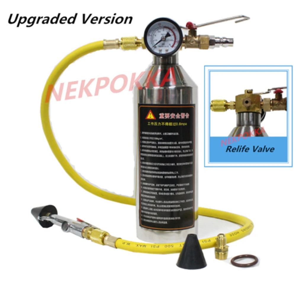 Flush Canister Gun Kits Clean Tool Set R134a R12 R22 R410a R404a for ...