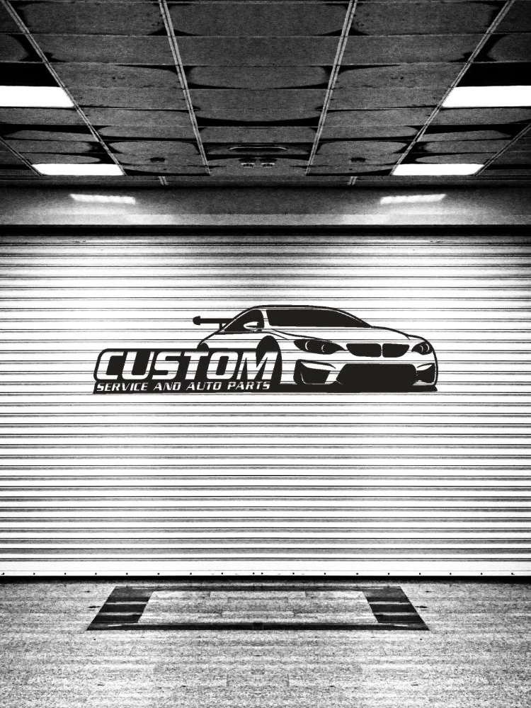 Custom-Service-And-Auto-Parts-Wall-Sticker-Car-Decal-For-Garage-Shop ...