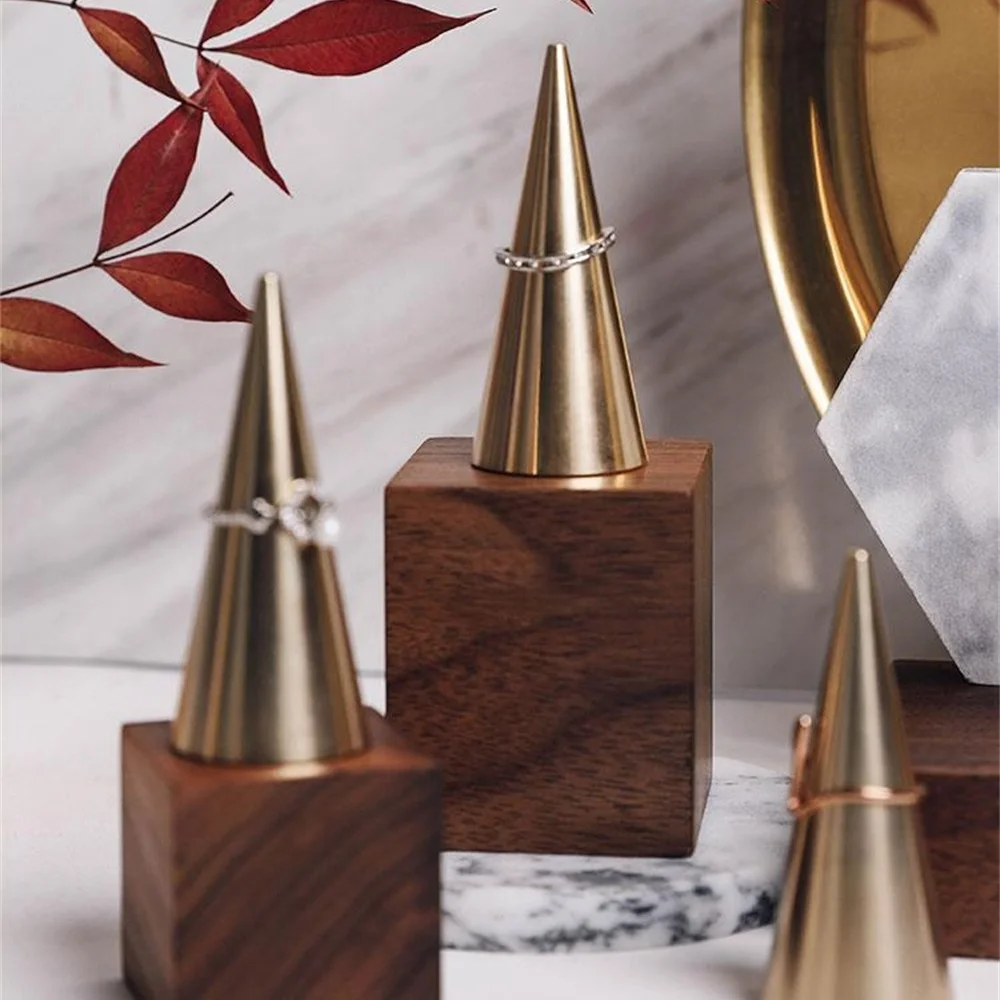 Brass-Ring-Holder-Display-Ring-Holder-Finger-Model-Display-Stand-Finger ...