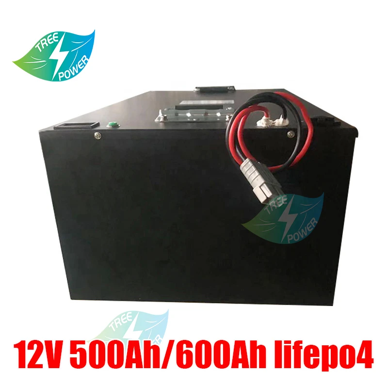 12V 500Ah 600Ah Lifepo4 lithium battery built in BMS large capacity for ...
