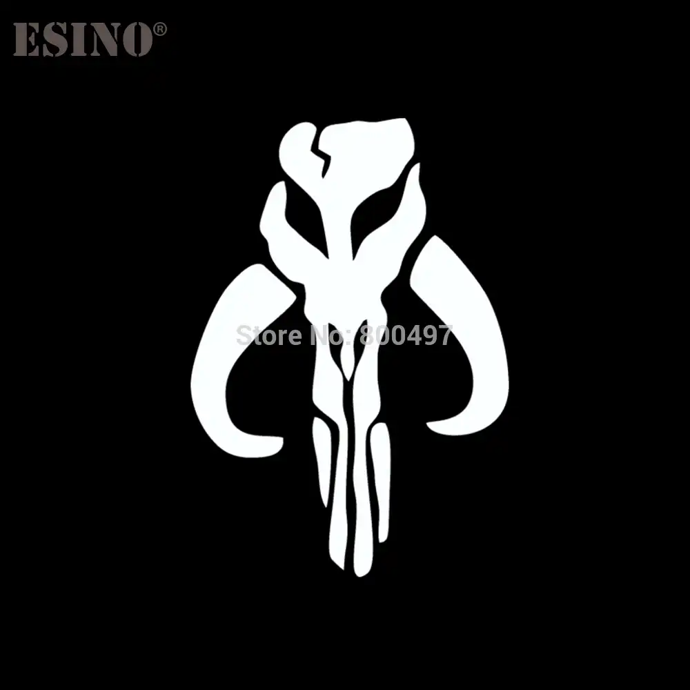 Cool Design Bioworld Boba Fett Mandalorian Mythosaur Skull Car Window ...
