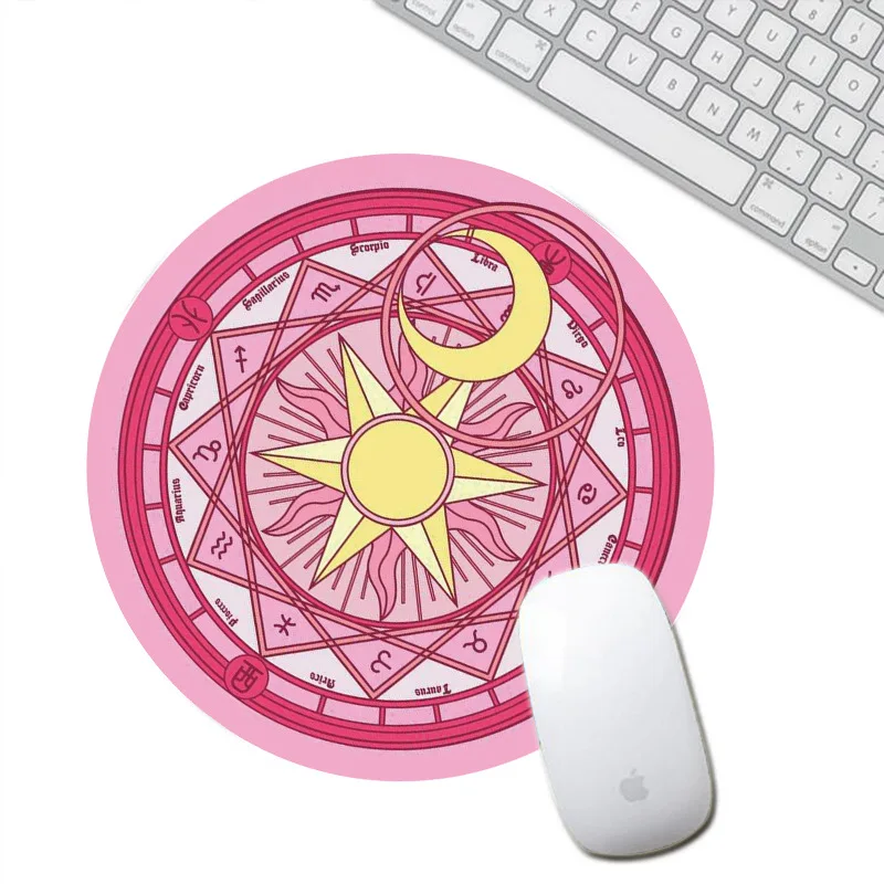 Round MousePad Waterproof Computer Mouse Cute Cartoon Mouse Pad for ...