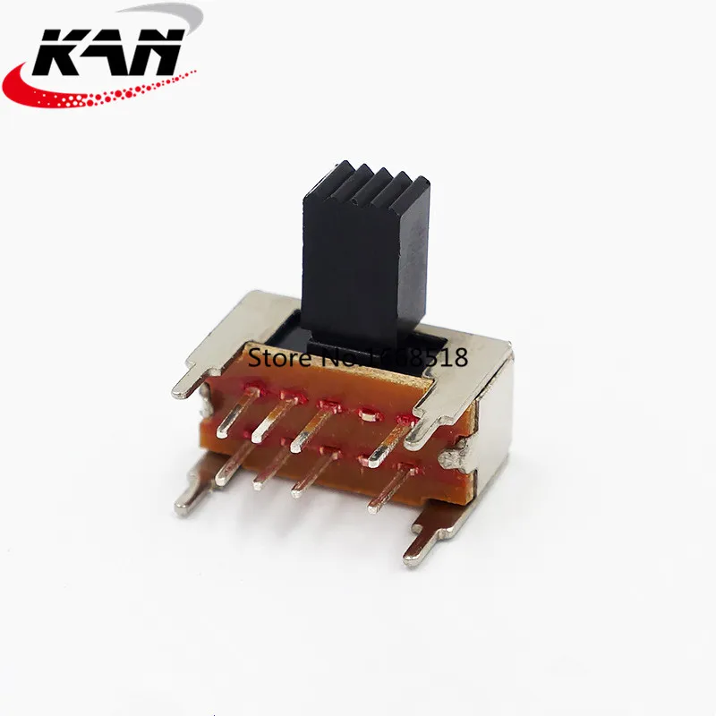 50Db Sk-23D04 (2P3T) Slide Kapcsoló Fogantyú Magassága 9 Mm-Es 3-Helyzetű 4 Rögzített Láb 8 ...