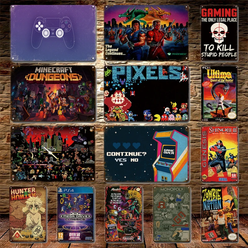 Classic Video Game Collage