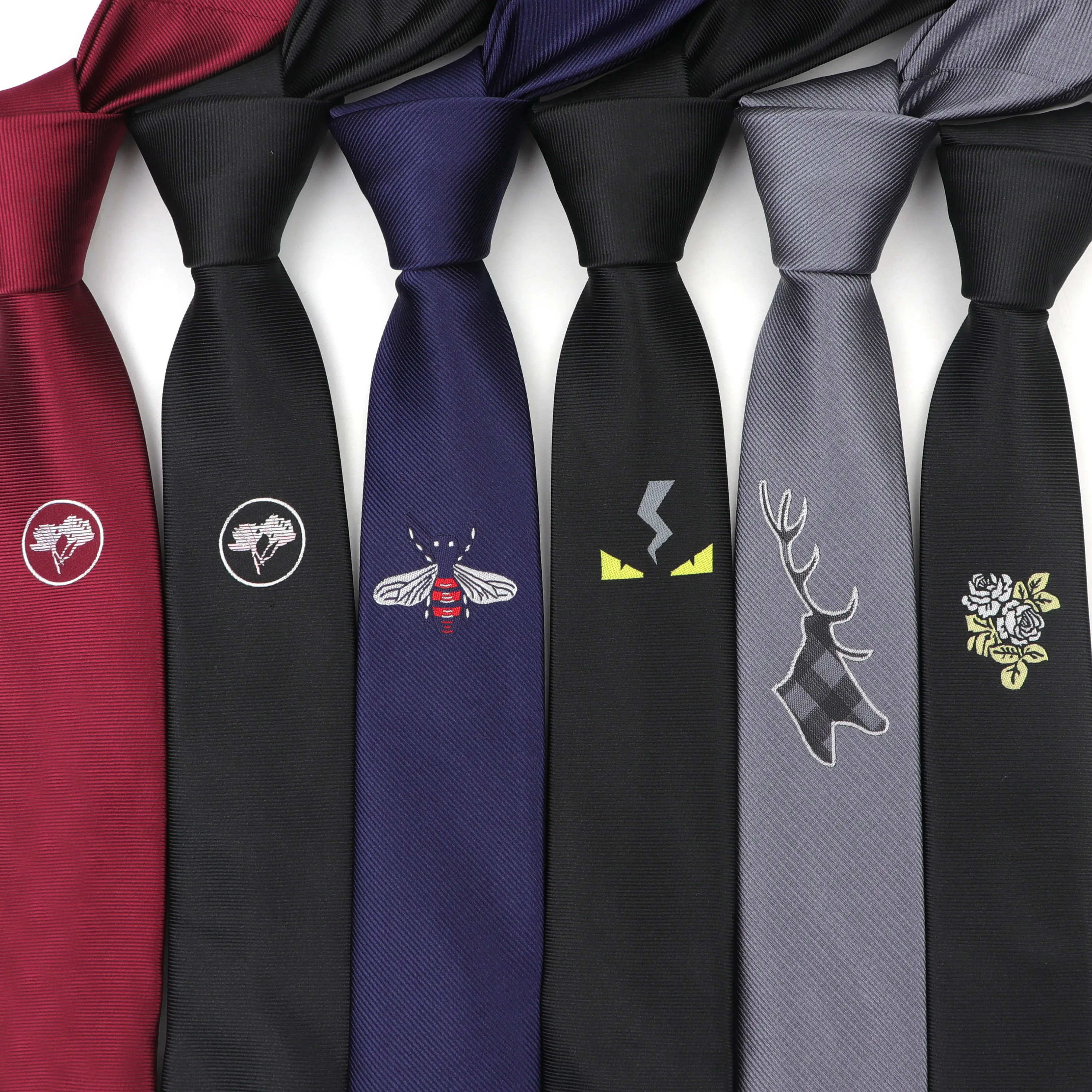 Necktie Accessories | Ties Embroidered | Black Tie | Tie Men's | Wear ...