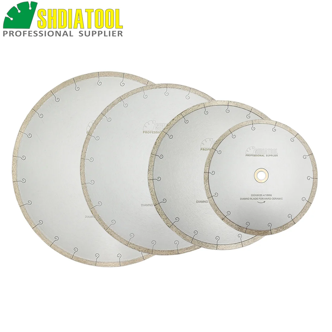Shdiatool 2pcs Dia 8"/10" Diamond Ceramic Saw Blades With Hook Slot ...