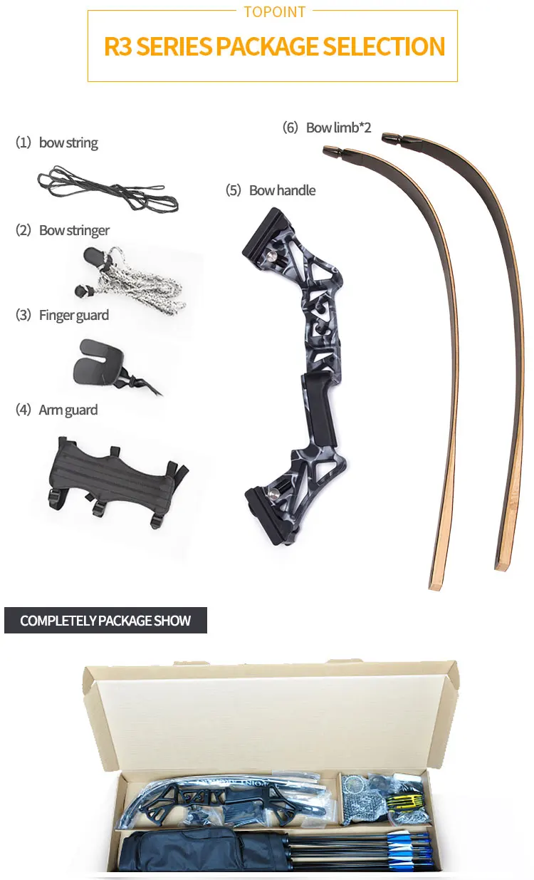 Topoint R3 Archery Takedown Recurve Bow – AMEYXGS Archery Official Store