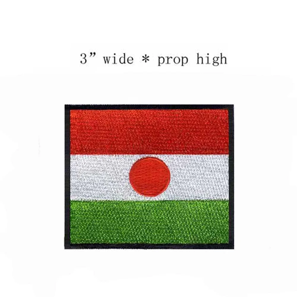 Niger Embroidery Flag Patches Logos 3" Wide /appliques/patch Ion On ...