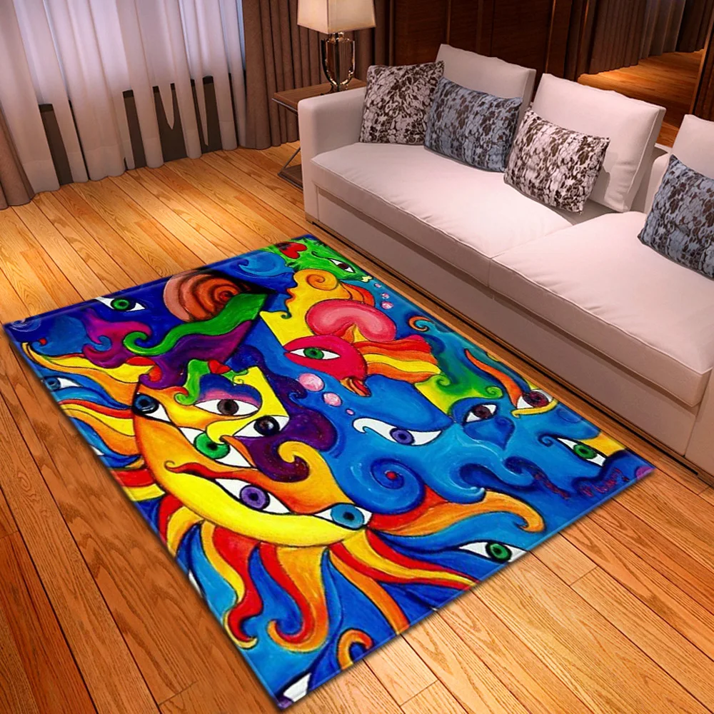 Abstract Painting Rugs Modern Living Room Dining Room Kitchen Carpet ...