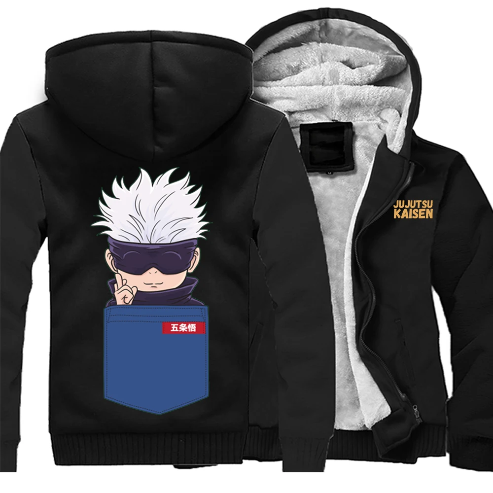 Jujutsu Kaisen Anime Casual Men's Hoodie Jackets Gojo Satoru Fashion ...
