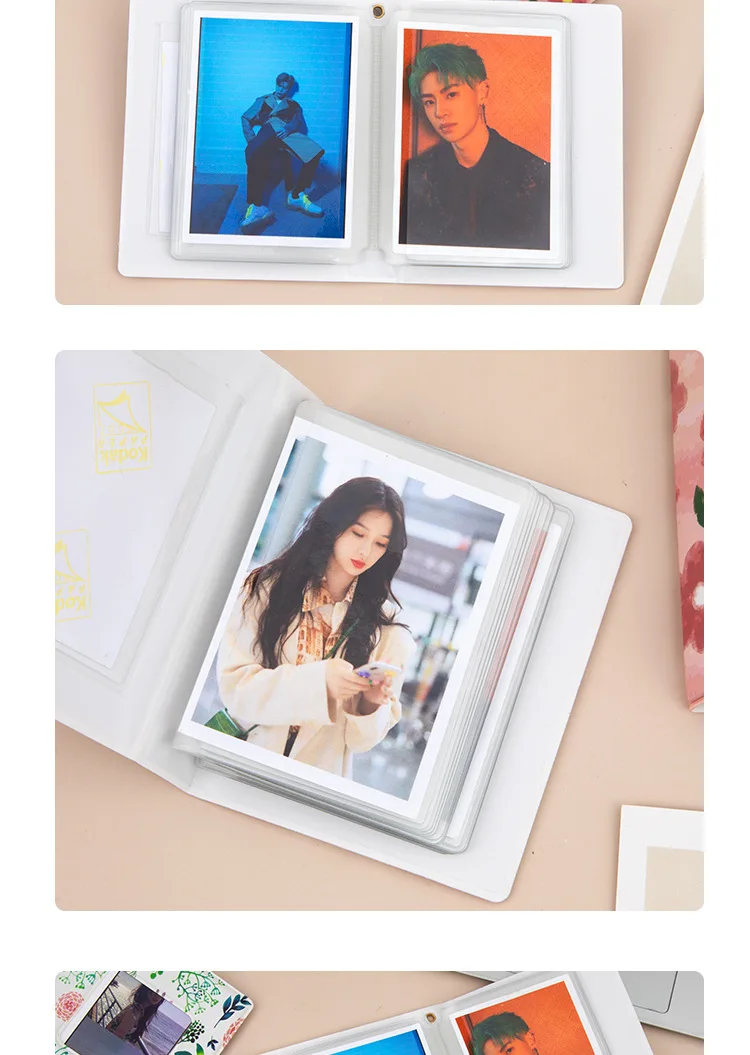 Album - album photo,Mini Album Photo Polaroid de 3 pouces,carré,coréen ...