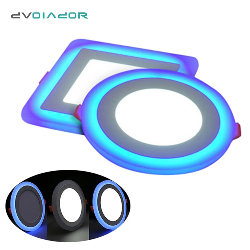 Dvolador 3 Modes Square/round Led Panel Light 6w 9w 16w Dual Color Led ...