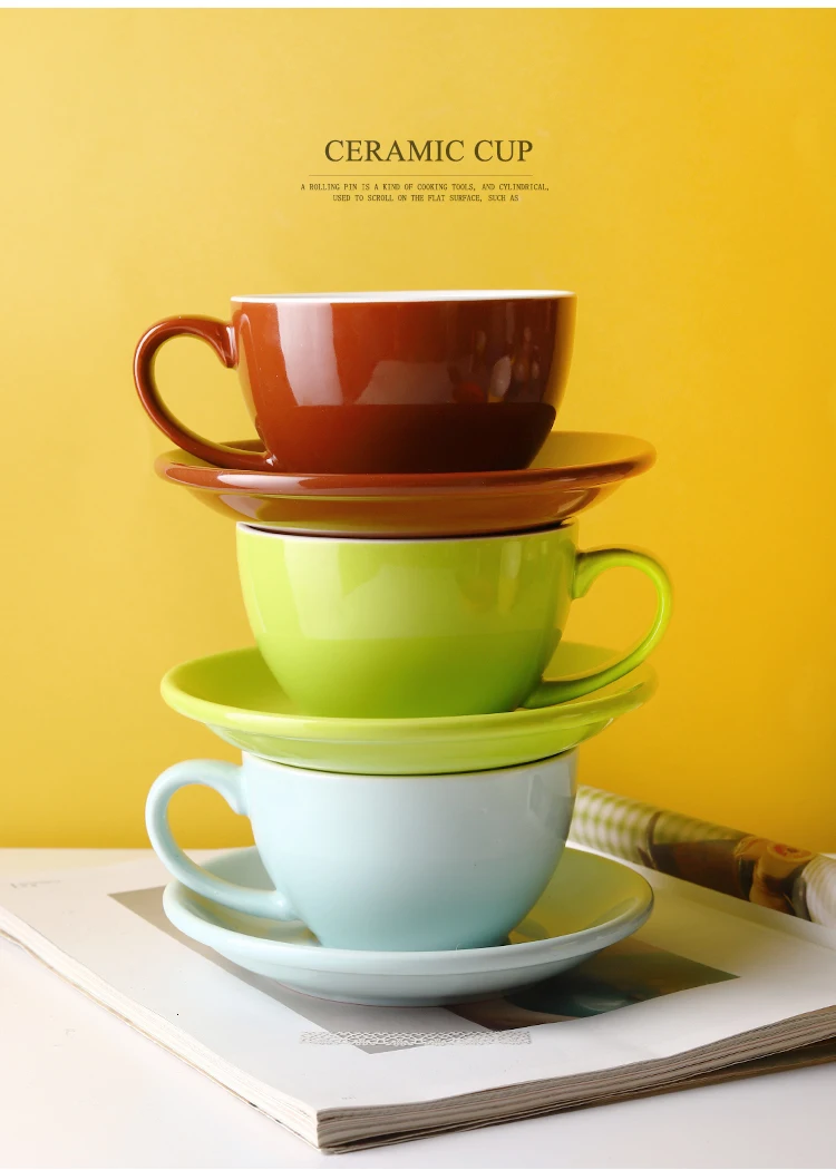 Generic Simplicity Bone China Mug Coffee Tea Cup And Saucer Set ...