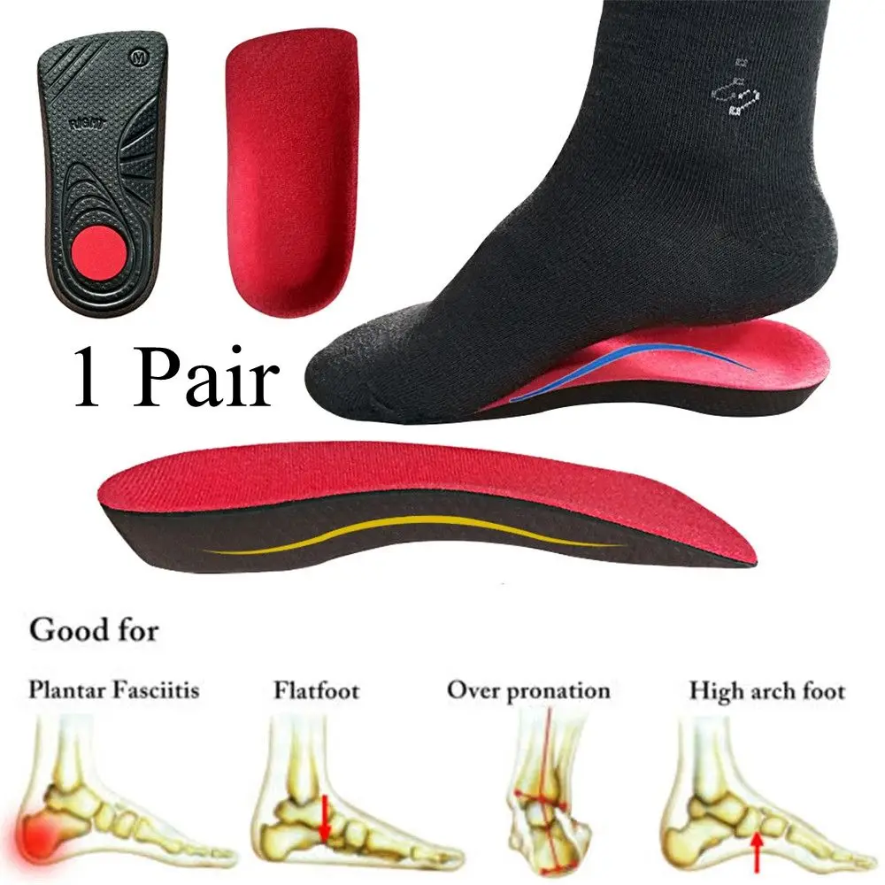 Increase Height Heel Cushion Flat Foot Care Varus Orthotic Insole X/O ...