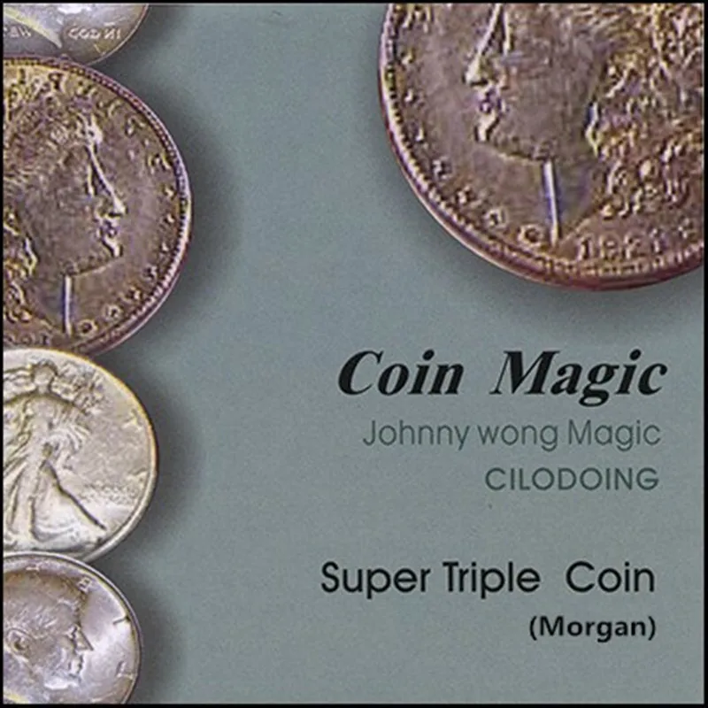 Super-Triple-Coin-Morgan-Dollar-with-DVD-by-Johnny-Wong-Coin-Magic ...