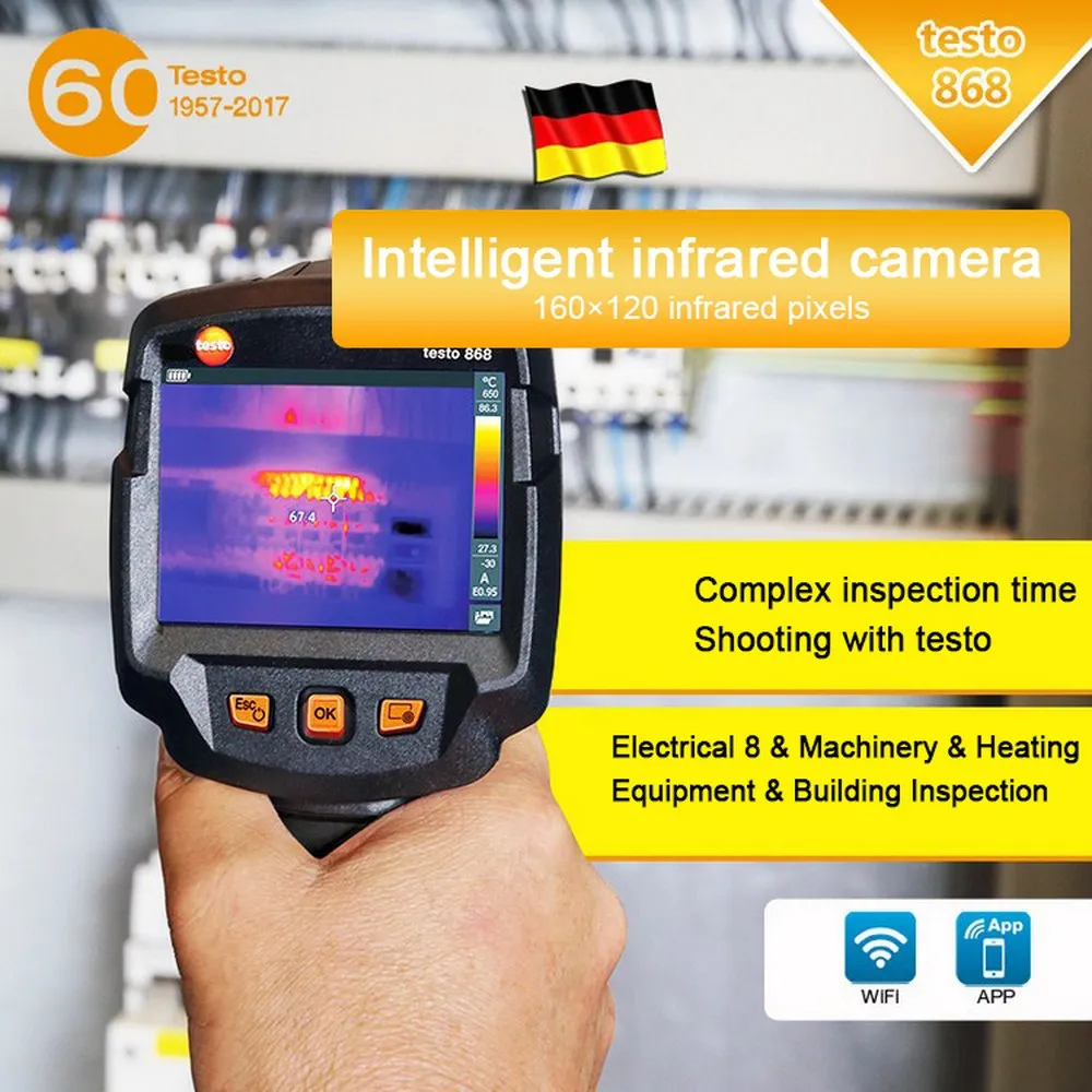 Original Testo 868 Infrared Thermal Imager Camera Wifi Mobile Device ...