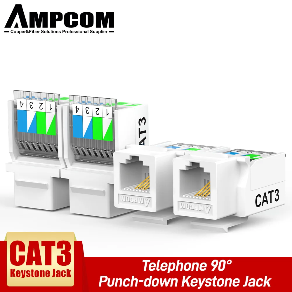 AMPCOM Tool free Telephone Module RJ11 CAT3 Voice Module Gold plated ...