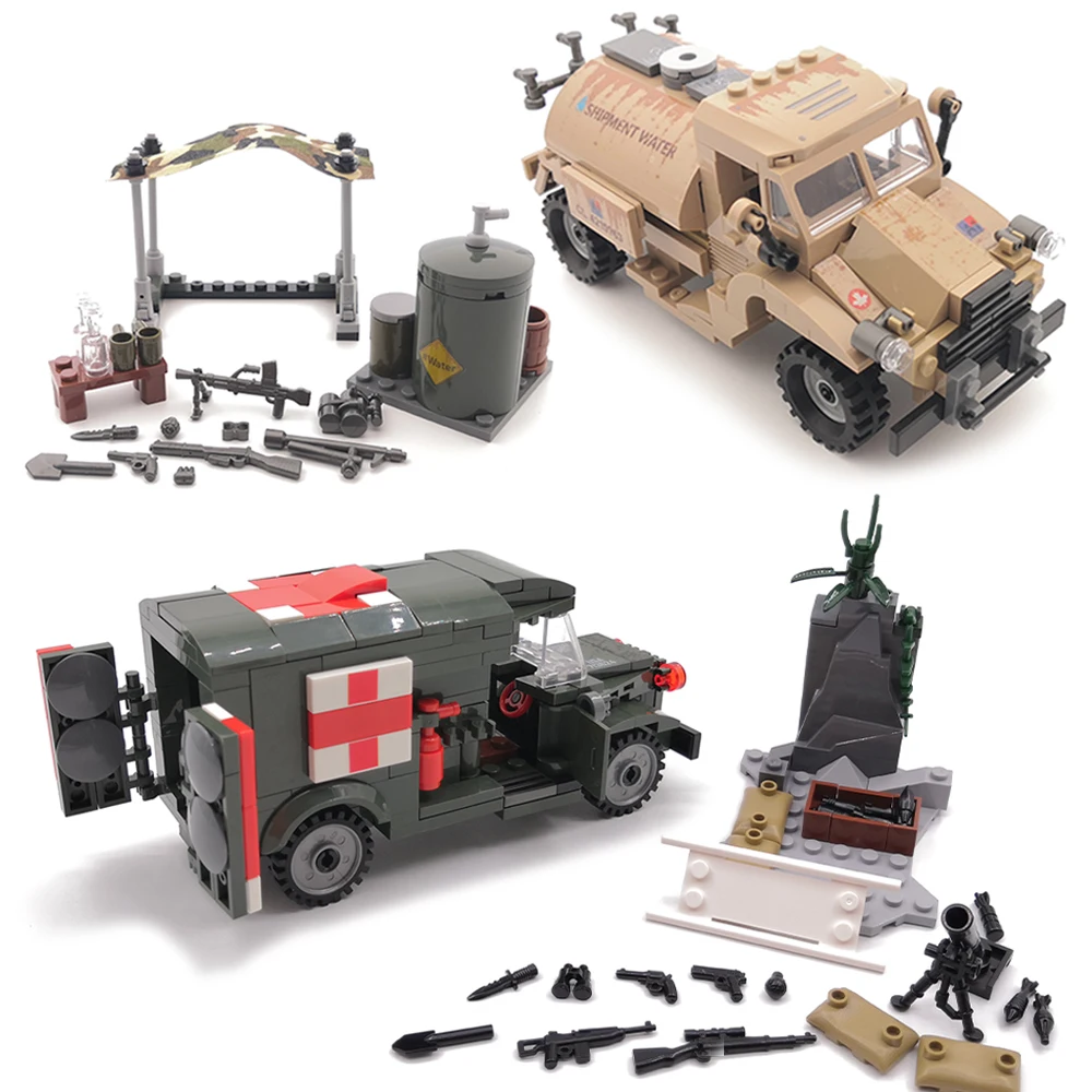 Military Vehicle Wc54 Ambulance C15a Water Tank Lorry Army Ww2 Soldier ...