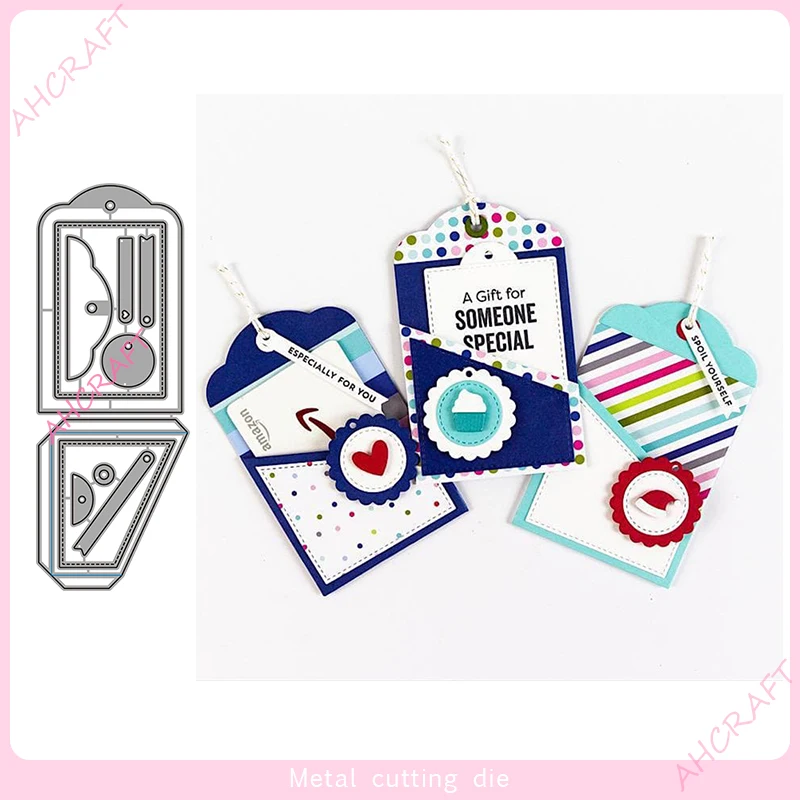 Label Tag Frame Metal Cutting Dies for DIY Scrapbooking Photo Album ...