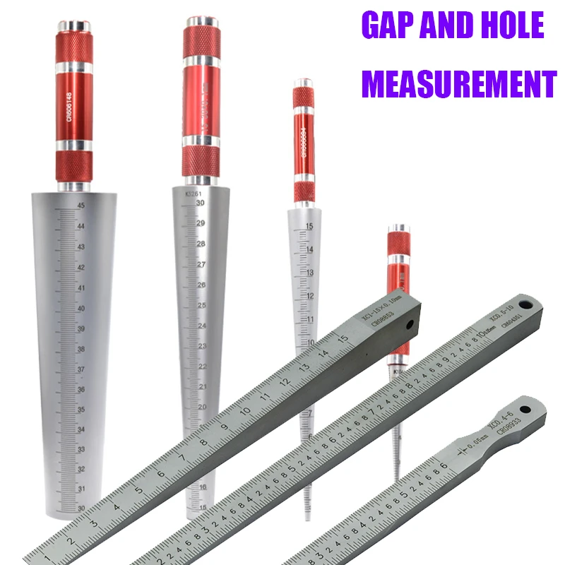 Conical feeler gauge taper cone cylinder gauge for measuring hole size ...