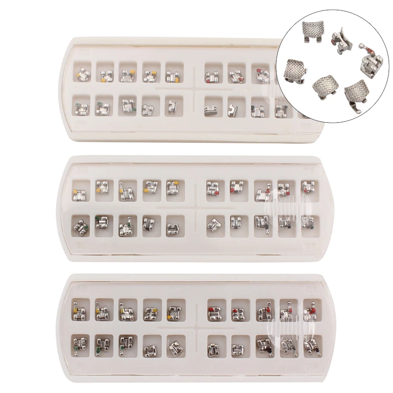 20pcs/pack Dental Bracket Mini Mbt 022 Slot Ultra Thin Metal ...