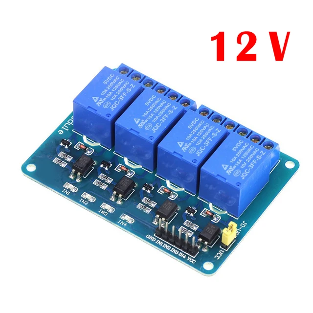 5V/12V 1 2 4-Channel Relay Module With Photocoupler Used In Arduino Raspberry Pi