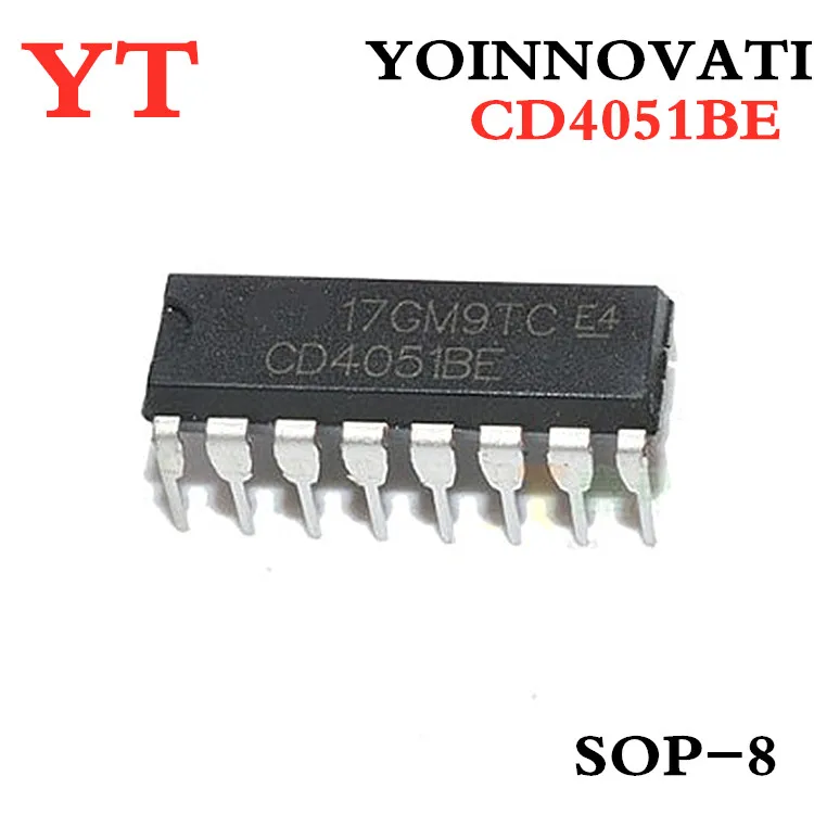 100pcs/lot Cd4051be Cd4051 4051 Dip16 Ic Best Quality - Integrated Circuits - AliExpress