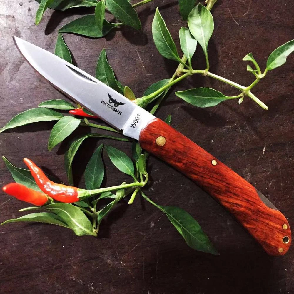 [watchman Wm001] Floding Knife Pocket Knife Wood Tradtional Folding ...