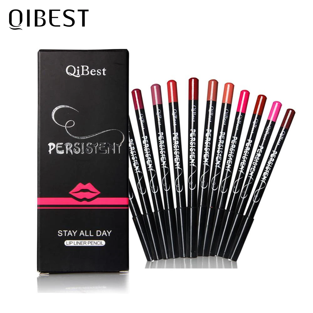 QIBEST-delineador-de-labios-mate-maquillaje-de-larga-duraci-n-delineador-de-labios-mate-12 ...