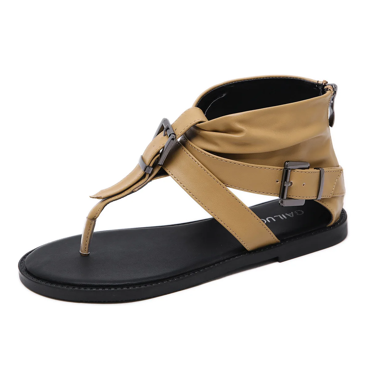 Sandalias planas informales para mujer, zapatos de verano, chanclas ...