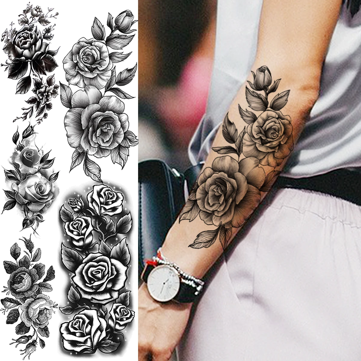 Tattoo Roses Realistic