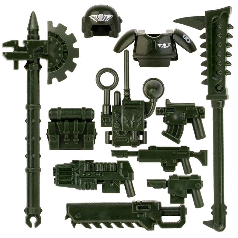 Koruit-Hammer-Weapons-For-4cm-Mini-Dolls-Green-Accessories-Helmet-Armor ...