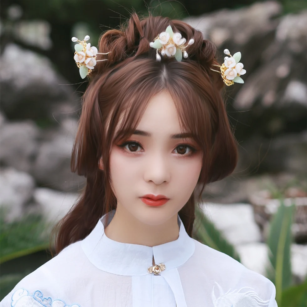 새로운 중국 전통 헤어 액세서리 레트로 빈티지 꽃 머리핀 빗 여성용 클래식 스틱 머리 장식 쥬얼리 2020여성 헤어 액세서리
