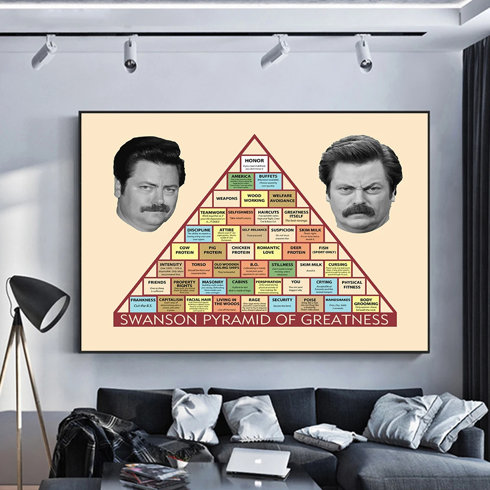 Ron Swanson Pyramid Of Greatness Printable Version