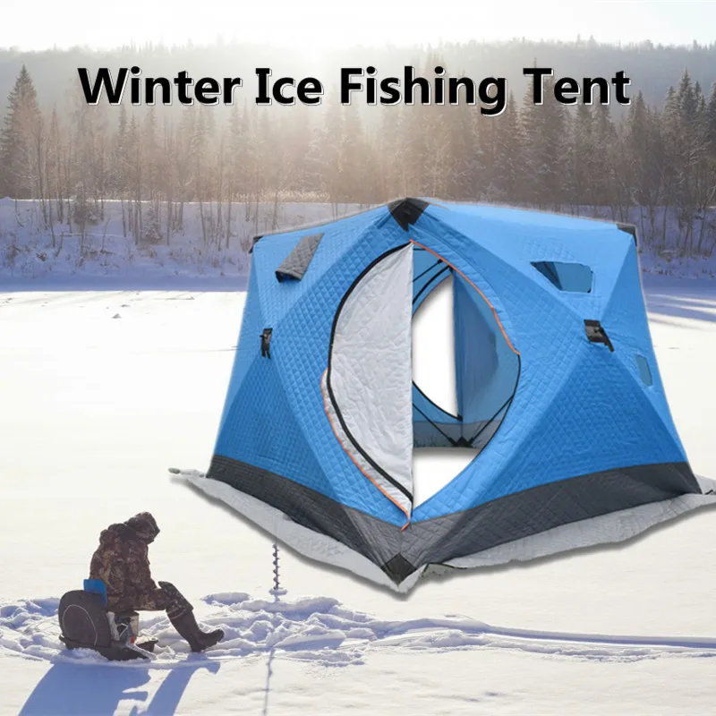 4-5-People-Large-Automatic-Anti-Snow-Ice-Fishing-Tent-3-Layers ...