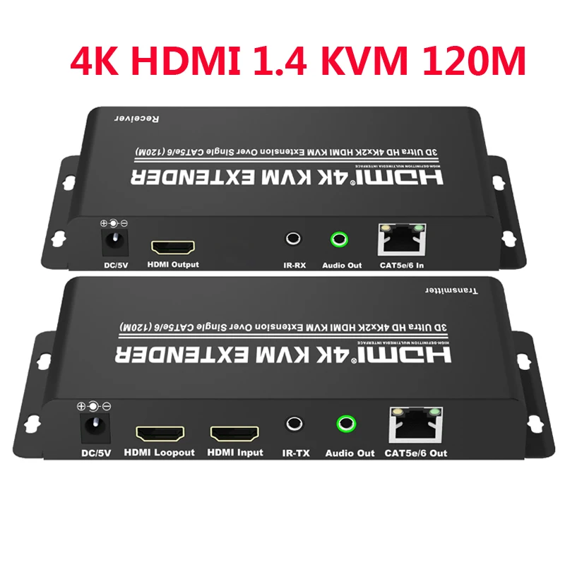 HDMI-compatible-4K-KVM-Extender-120M-Ulra-HD-4K-2K-Extension-Over ...