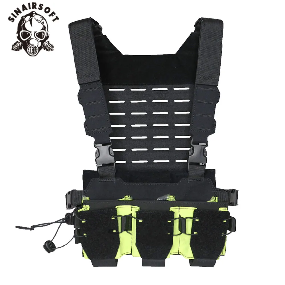 SQB 체스트 리그 에어소프트 전술 조끼 밀리터리 기어 팩, 5.56 7.62 MOLLE 매거진 파우치, 사냥 CS 매치 전쟁 ...