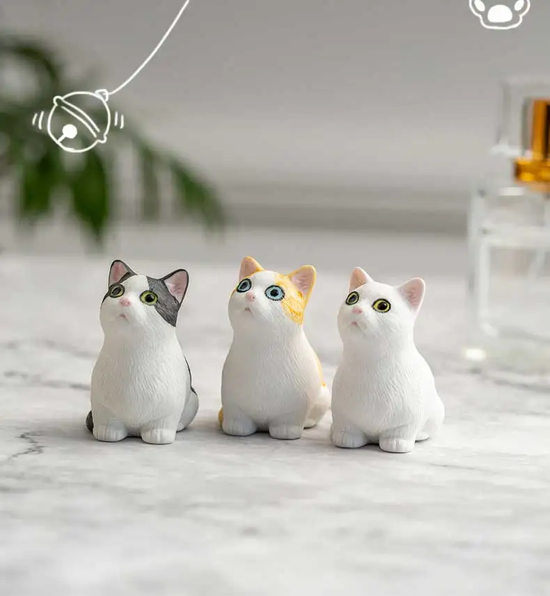 Vintage hand painted ceramic cat figurines Art & Collectibles Figurines ...