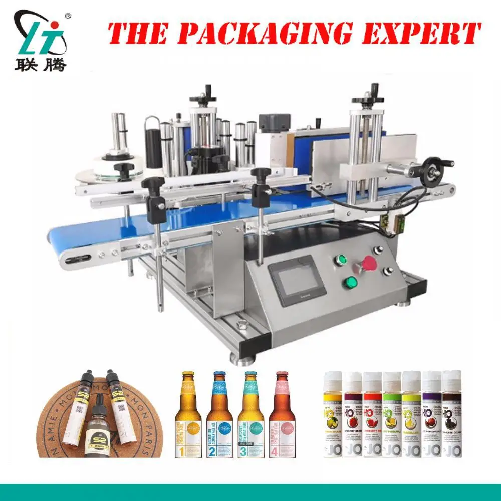 Table Fully Automatic Round Bottle Labelling Machine Deskatop Type ...