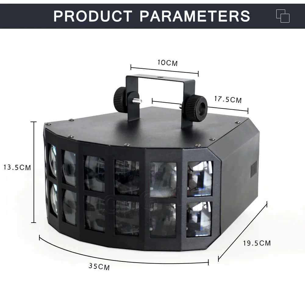 Led Derby DJ Lights 2x15W RGBW Lyre Beam Dmx Stage Lighting Effect ...