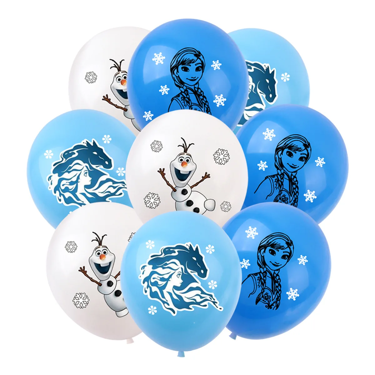 BALLON DECORATIF,13pcs set 9--ballons Elsa et Anna pour premier ...