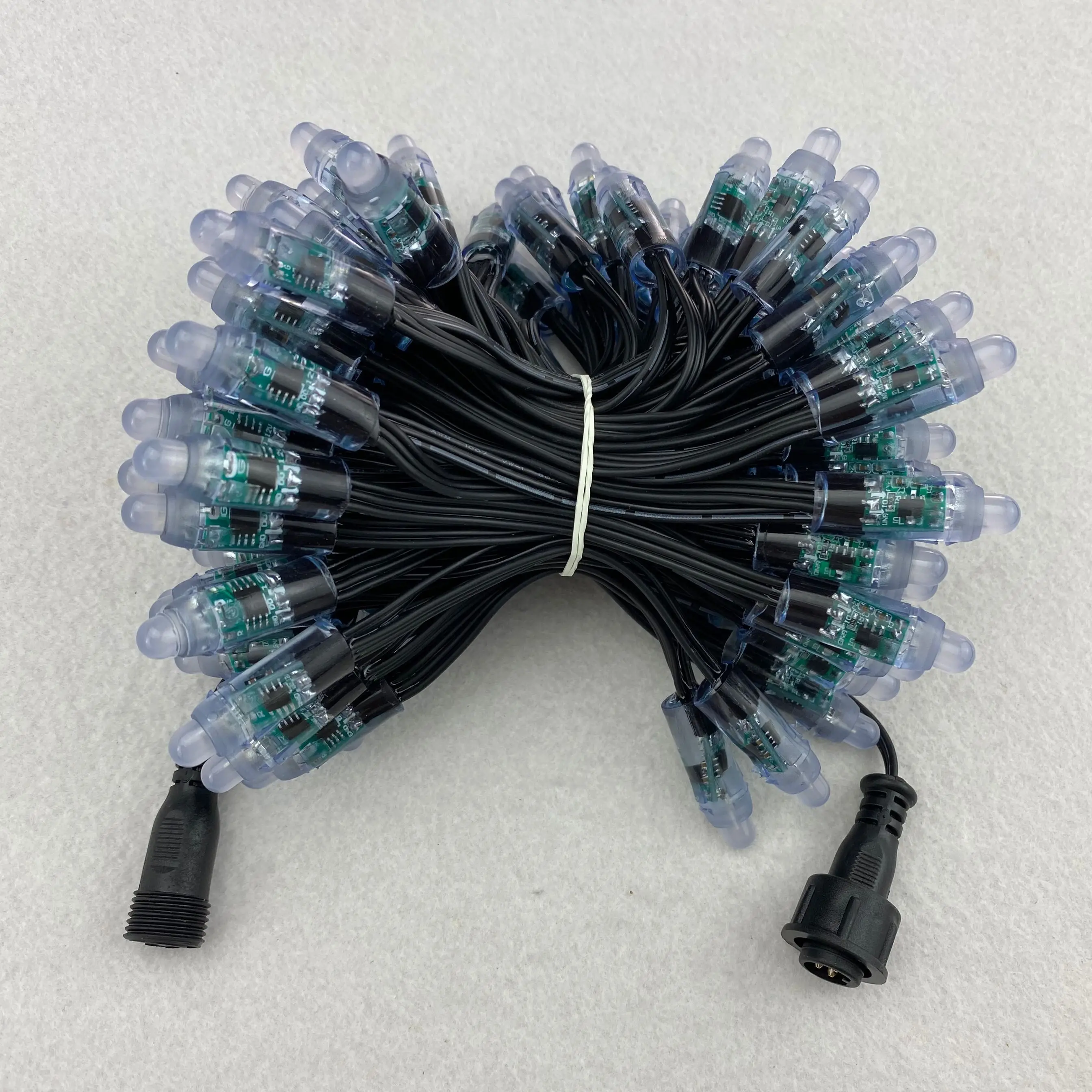 Dhl/fedex/ups Free Shipping 1000pcs 100ct Dc12v Ws2811 Regulated Bullet Led Pixel Nodes,18awg ...