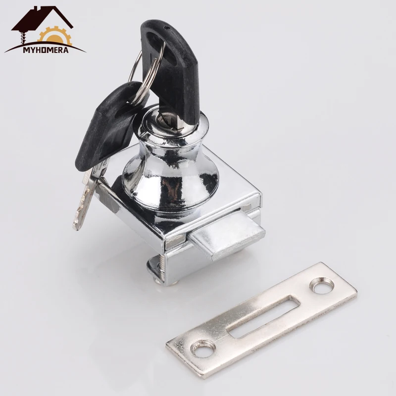 Myhomera Display Showcase Cabinet Lock Double Glass/ Single Glass No ...