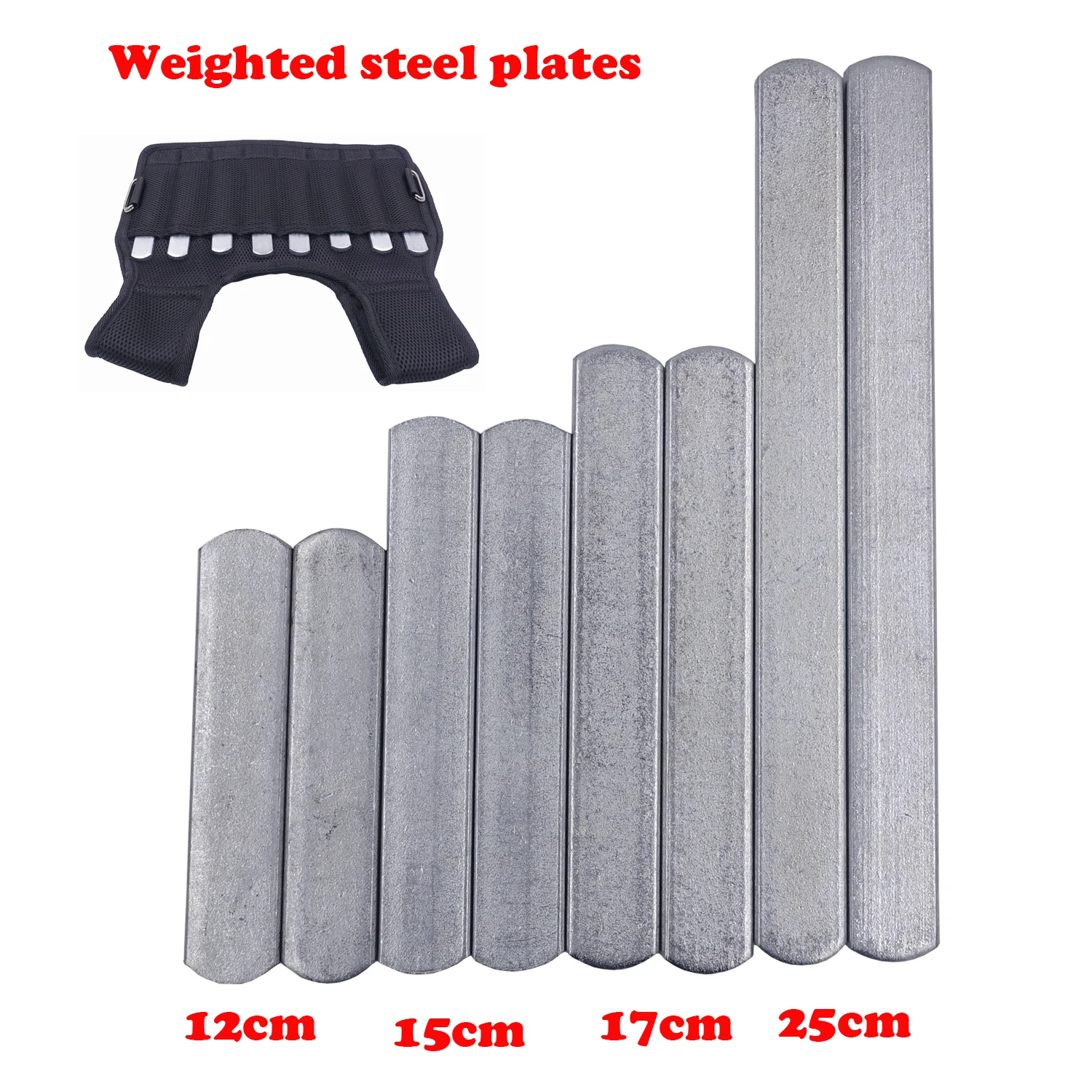 12 25cm Weight Steel Plates For Weighted Vest Ankle Weights Load ...