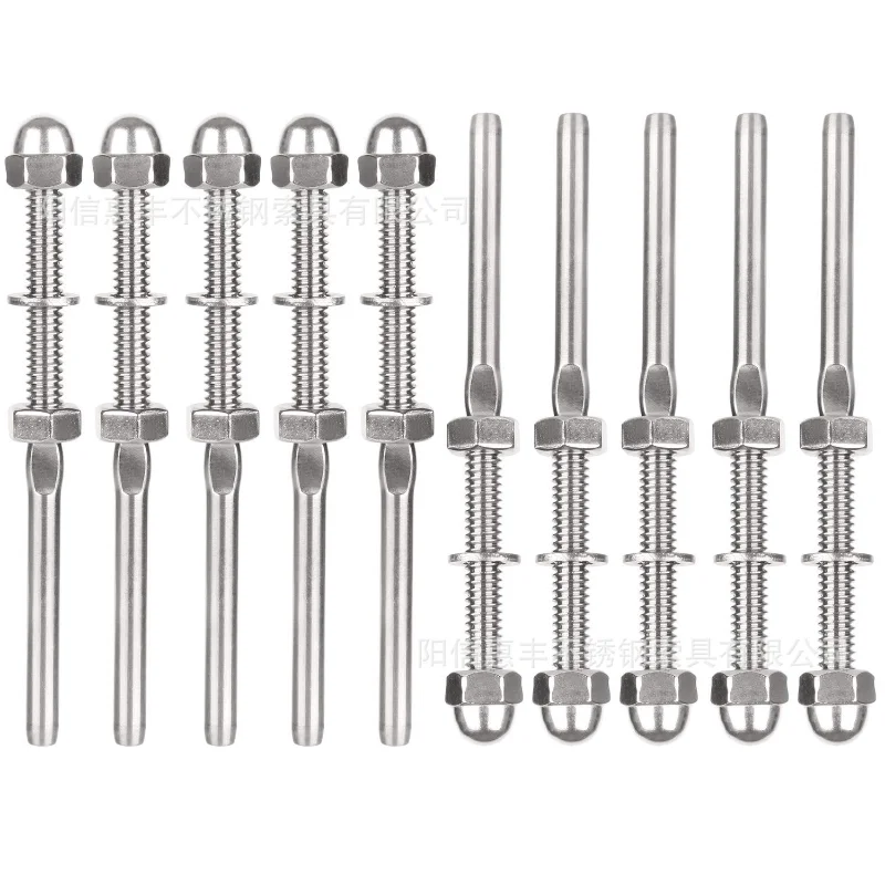 10Pcs-Stainless-Steel-Threaded-Tensioner-Stud-Ends-for-1-8-Cable ...