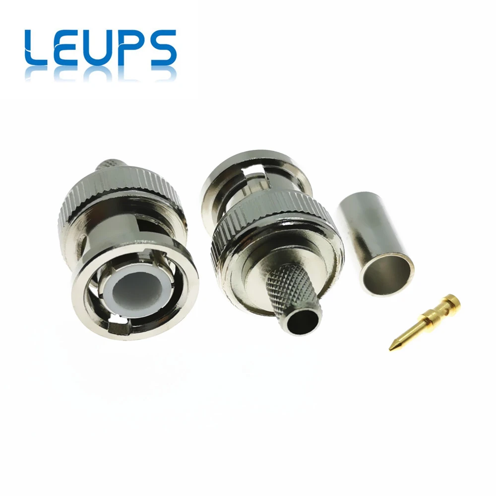 BNC Male Plug Q9 Crimp RG58 RG142 LMR195 50 3 RF Connector|connector crimp|connector ...