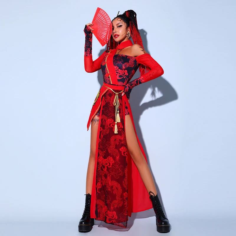 Jazz Dance Wear For Women Stage Costume DJ DS Clothing Dancer Outfit ...