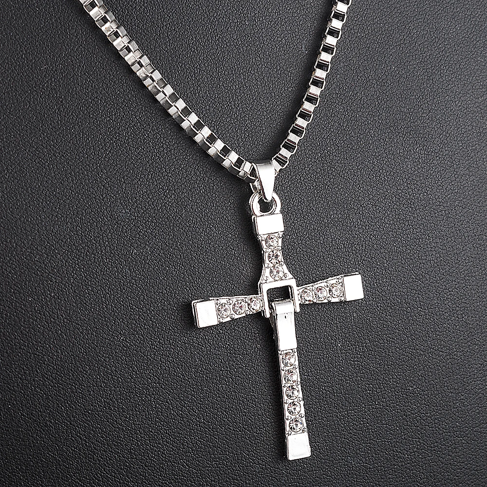 Fast and Furious Movies Actor Dominic Toretto Rhinestone Cross Crystal ...