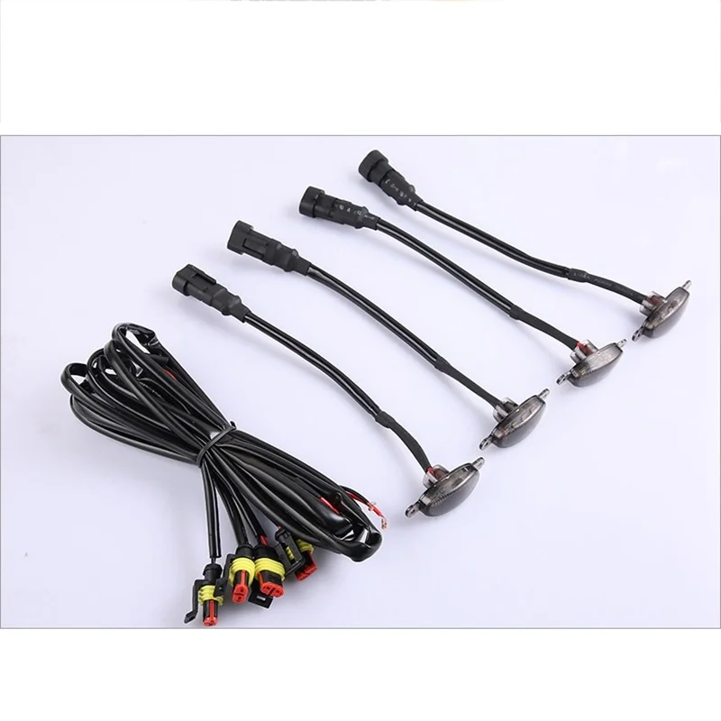 Car LED Front Grille Smoked Amber Light Daytime Running Lights Lamp for ...